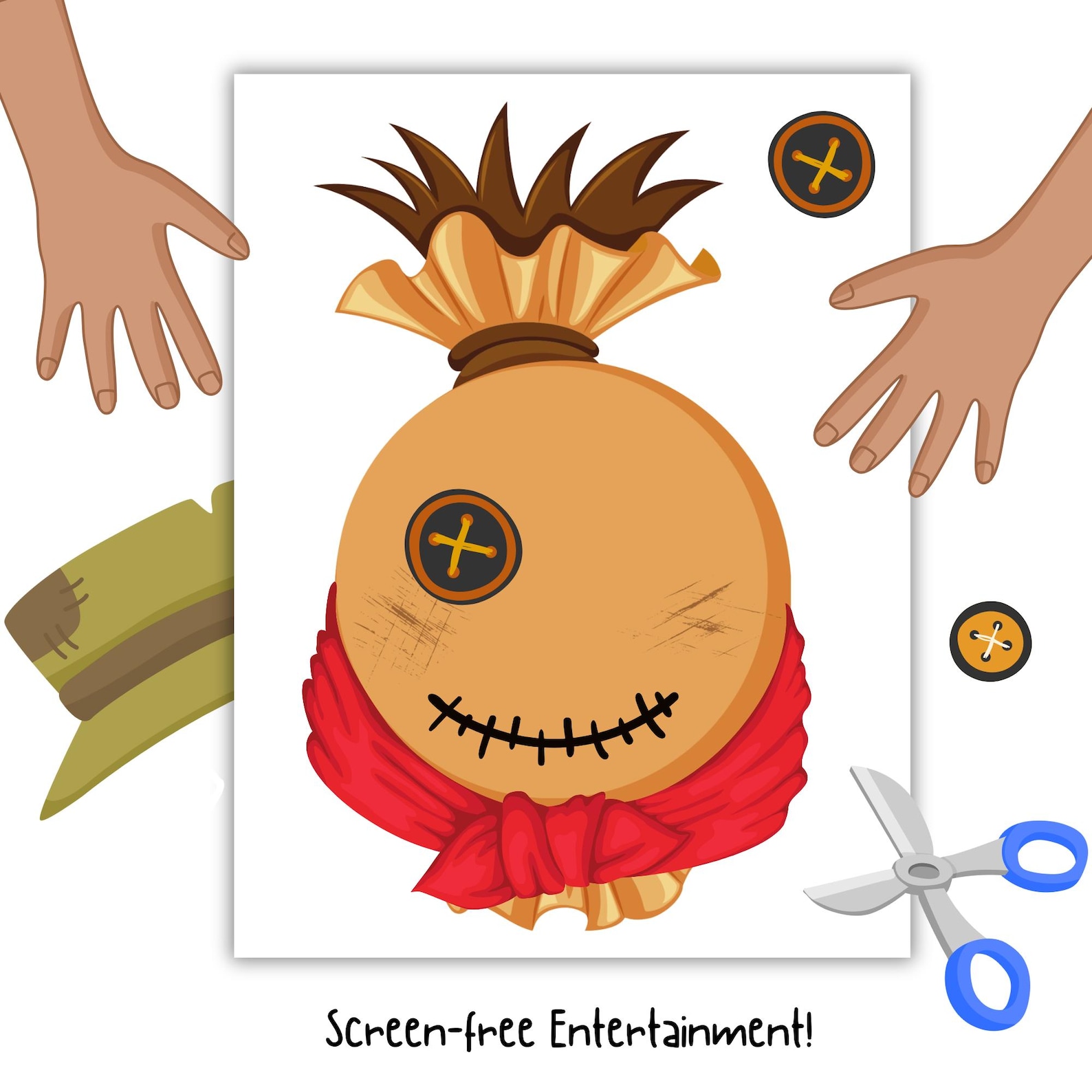Creepy Halloween Activity Sheets for Kids, Fun and Interactive DIY ...