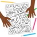 Doodle Coloring Pages Big Bundle, 20 Fun and Unique Coloring Sheets for ...