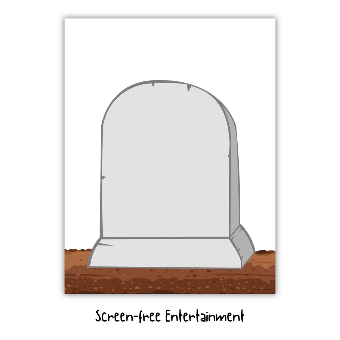Printable Tombstone Halloween Craft, DIY Cut and Paste Activity for ...