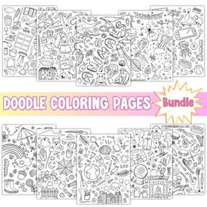 Printable Doodle Coloring Pages, Fun and Relaxing Designs for All Ages ...