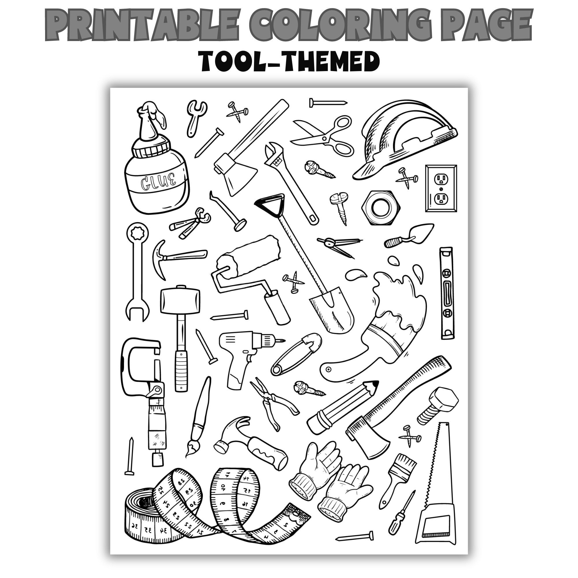 Printable Tools Coloring Pages [2025]
