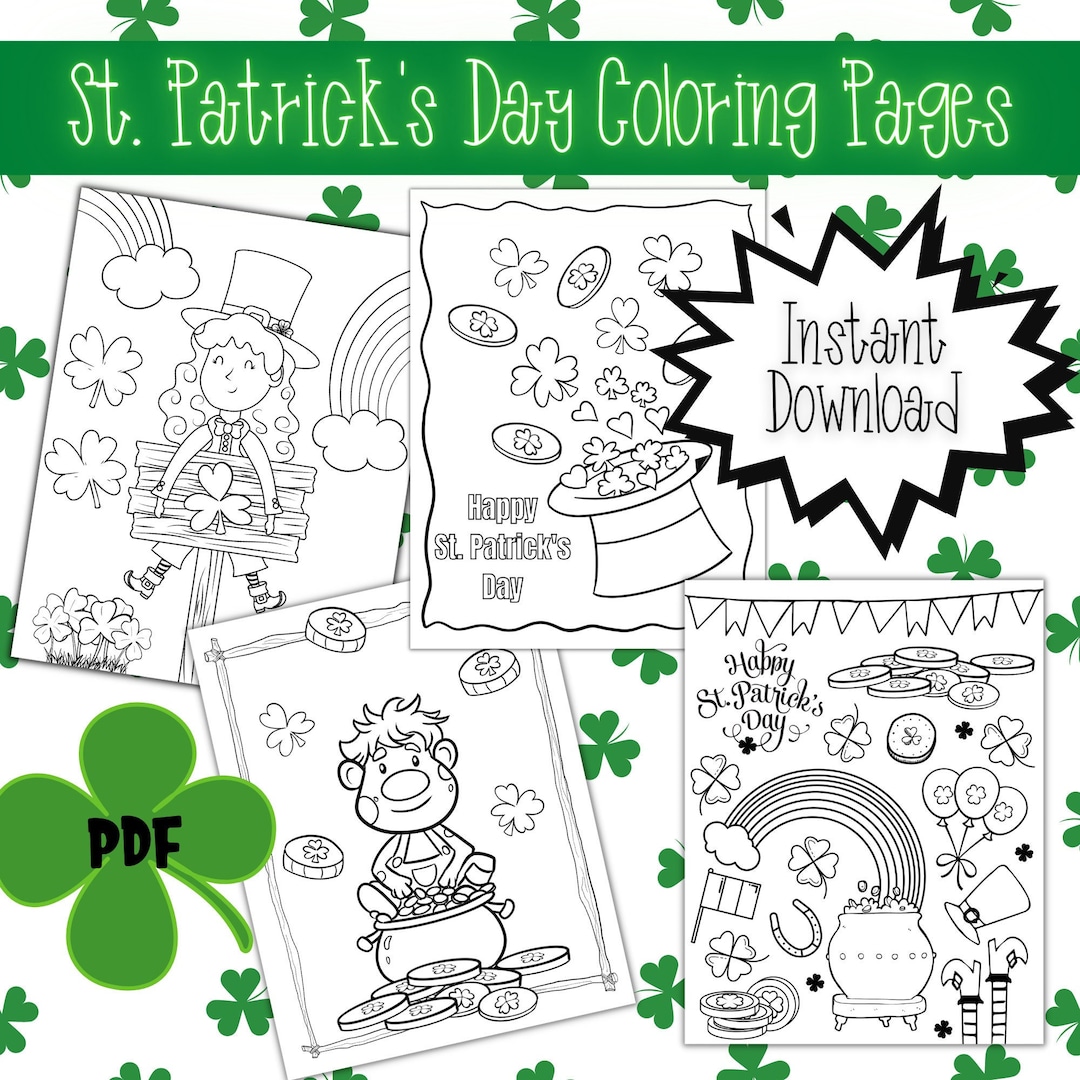 St Patricks Day Coloring Pages, Printable St Patricks Day Coloring ...