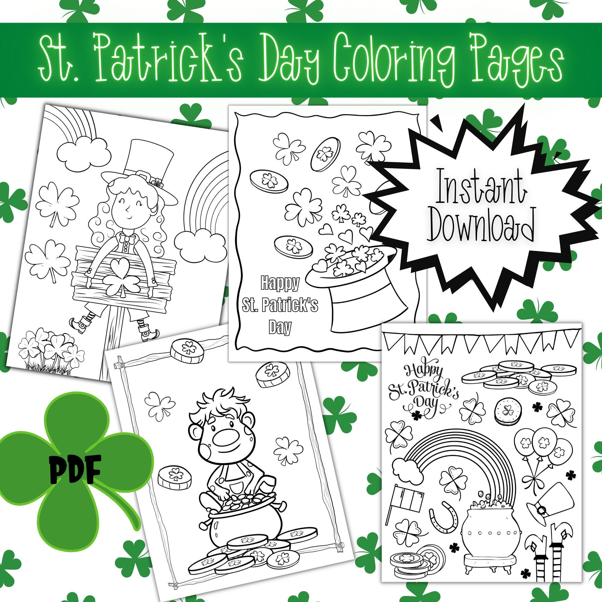 St Patricks Day Coloring Pages, Printable St Patricks Day Coloring ...