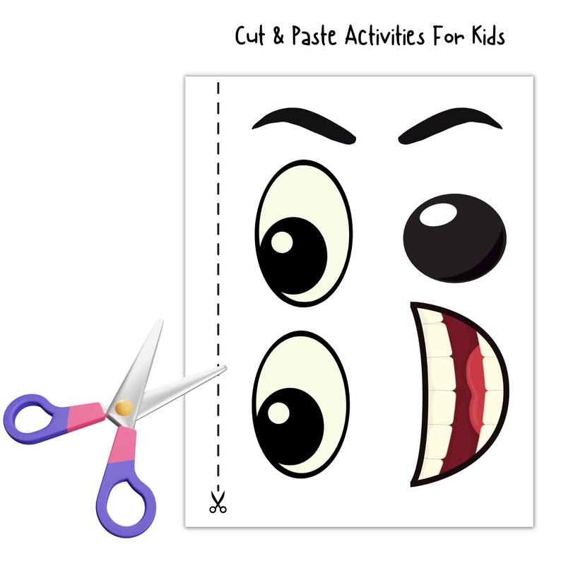 Printable Food Assembly Kit, Potato Head Cut and Create, Printable ...