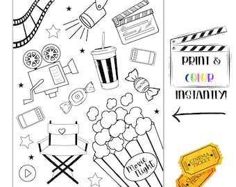 Movies Theater Coloring Pages