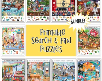 Printable Search & Find, Hidden Picture Games for Kids, I Spy Games ...