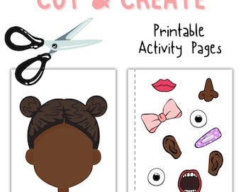 Printable Hamburger Craft, Cut and Paste Build A Burger Assembly Kit ...