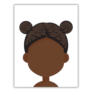 Printable Cut and Paste Activity, Girl Face Assembly Kit, Crafts for ...