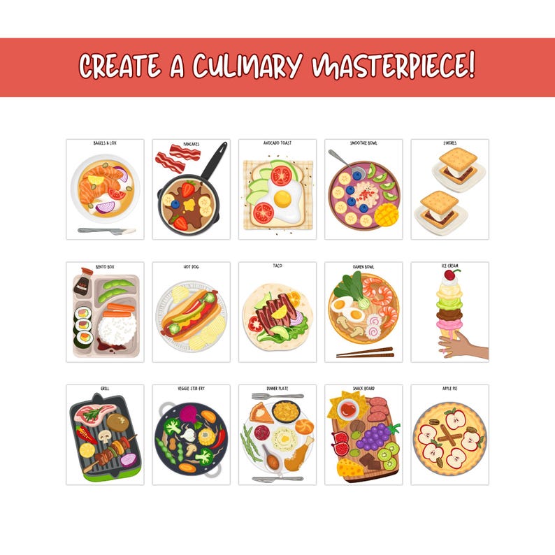 Cut & Create Food Edition Two, Kids Cut and Paste Activity Pages, Food ...