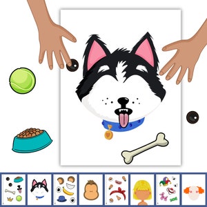 Printable Silly Faces Cut and Paste Bundle, Funny Faces Craft for Kids ...