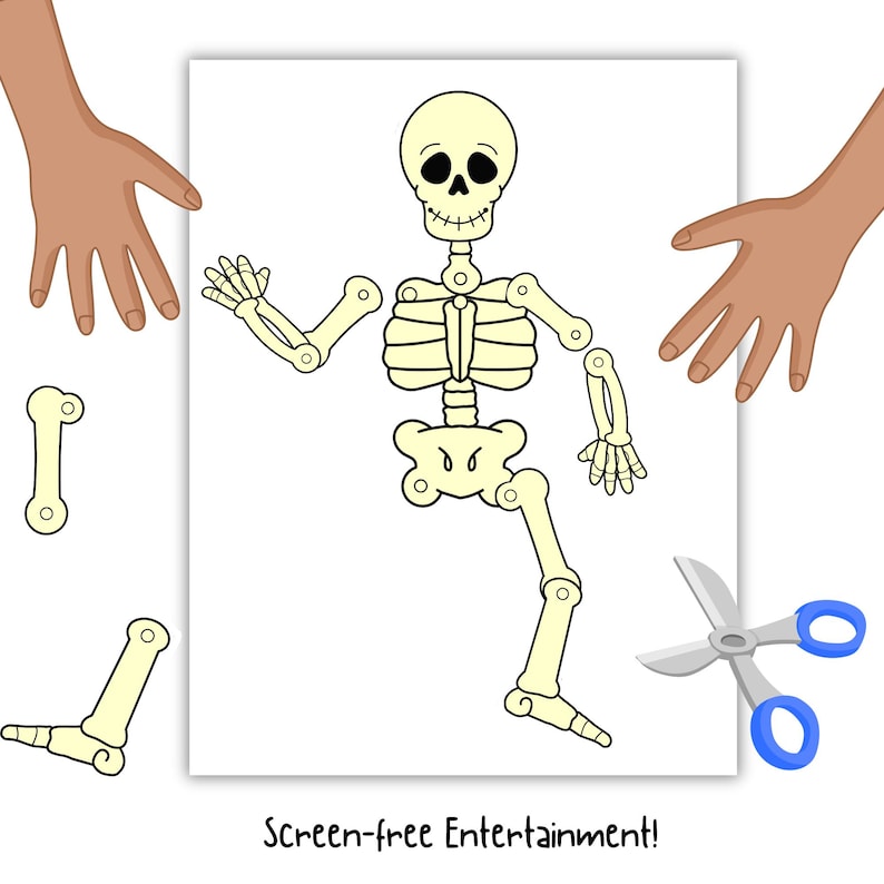 Printable Spooky Halloween Cut and Paste Worksheets for Children ...
