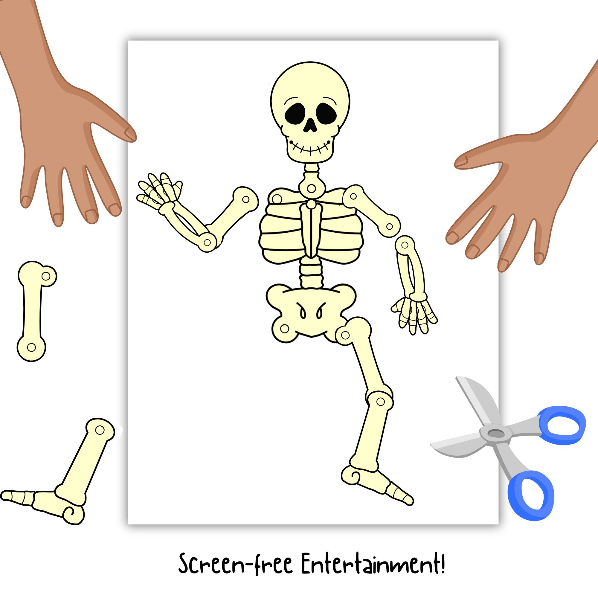 Printable Spooky Halloween Cut and Paste Worksheets for Children ...