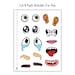 Printable Girl Face Craft Kit, DIY Cut & Create Face Parts and ...