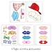 Printable Girl Faces Craft, Cut and Paste DIY Activity With Face Parts ...