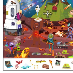 Interactive Search and Find Printable Poster Wall Art and Activities ...