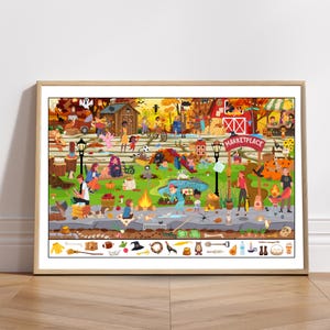 Fall Autumn Search and Find Printable | Hidden Objects Activity Poster ...