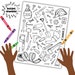 Tools Coloring Page, Printable Kids Activities - Etsy