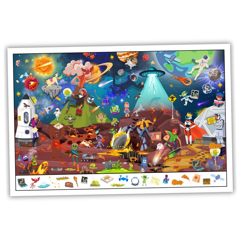 Printable Discover and Explore Posters, Engaging Interactive Wall Art ...