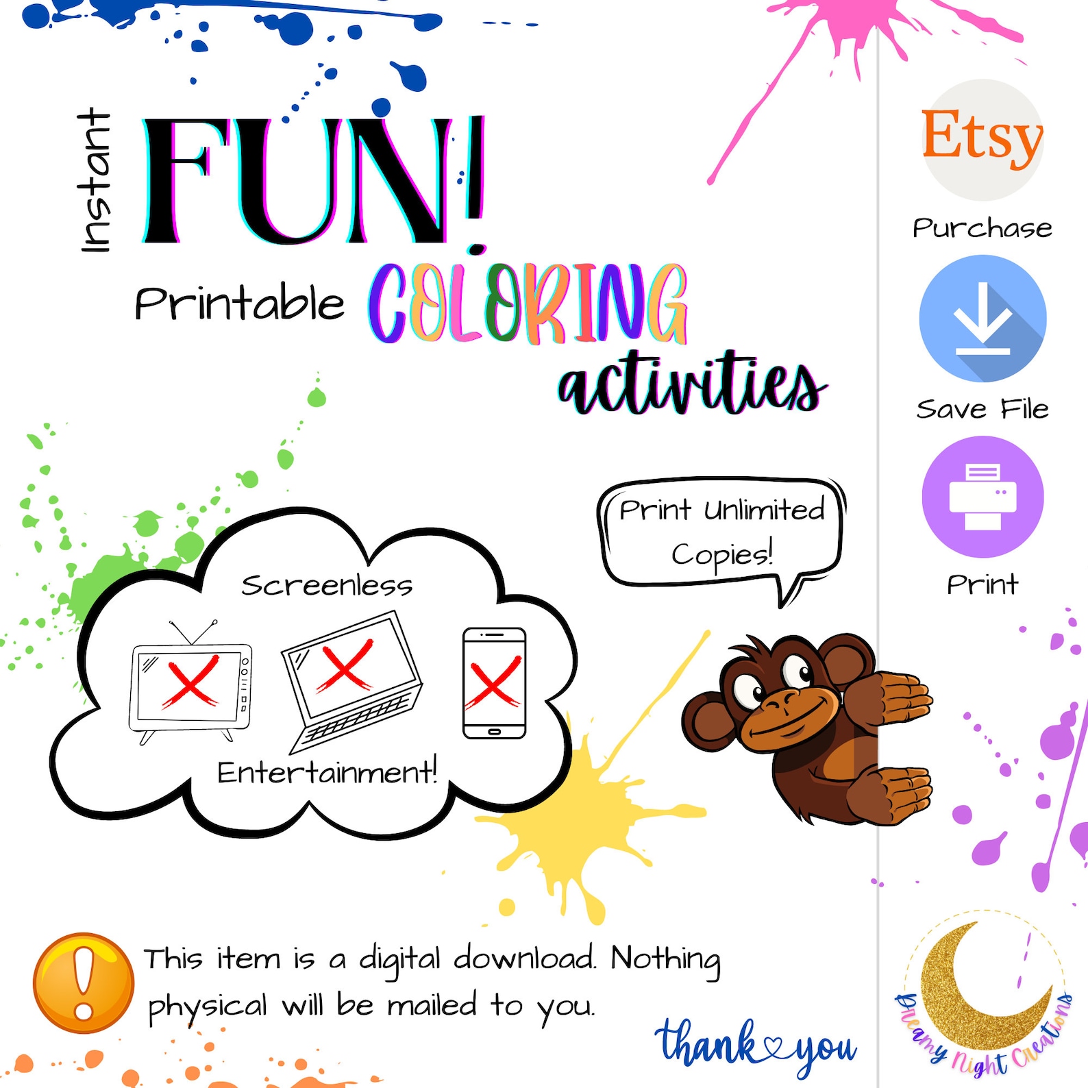 Printable Sleepover Coloring Page, Slumber Party Coloring Page for ...