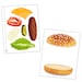 Printable Hamburger Craft, Cut and Paste Build A Burger Assembly Kit ...