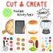 Printable Cut and Create Bundle, Food Play, Printable Crafts for Kids ...
