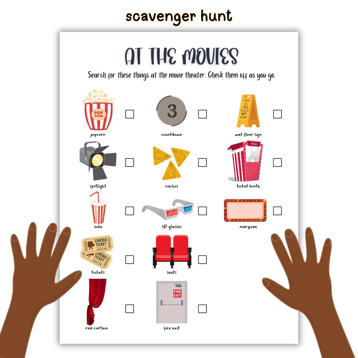 Movie Night Themed Activity Pages, Fun & Engaging Activities for Family ...