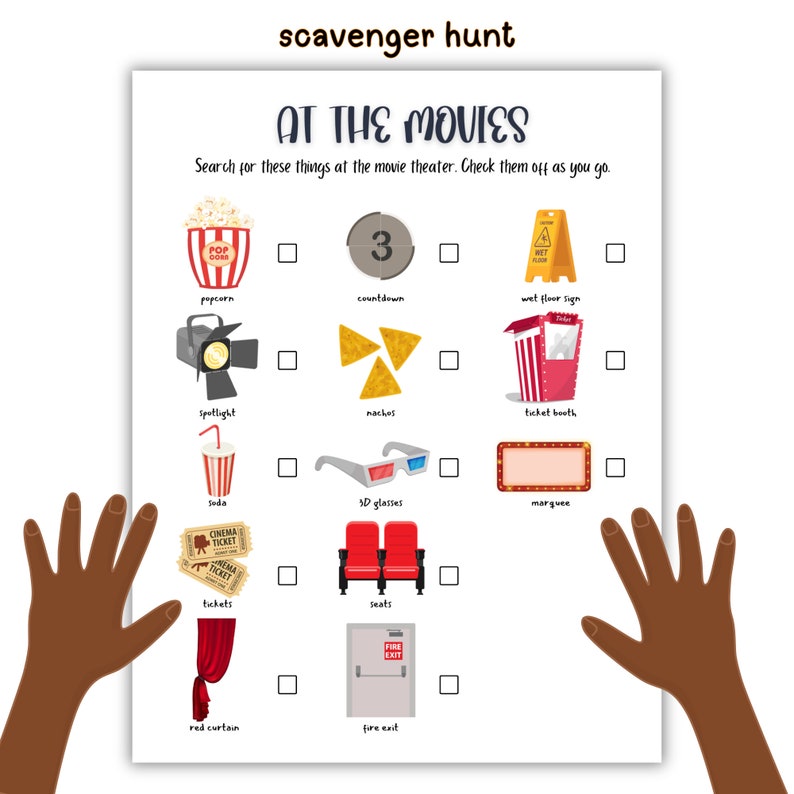 Movie Night Themed Activity Pages, Fun & Engaging Activities for Family ...