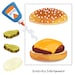 Printable Hamburger Craft, Cut and Paste Build A Burger Assembly Kit ...