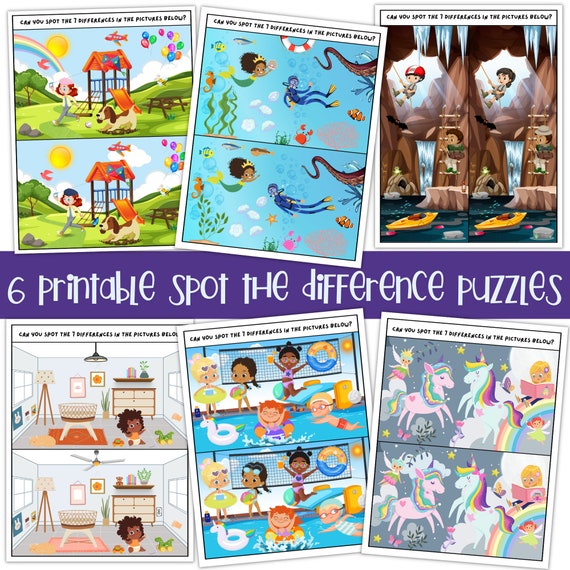 Spot The Difference Games Printable