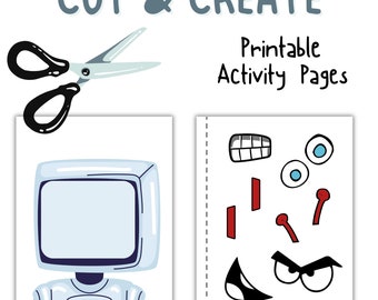 Printable Cut & Create Craft, Cut and Paste Smoothie Assembly Kit ...