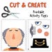 Printable Boy Face Cut and Paste Activity Set, Fun DIY Craft for Kids ...