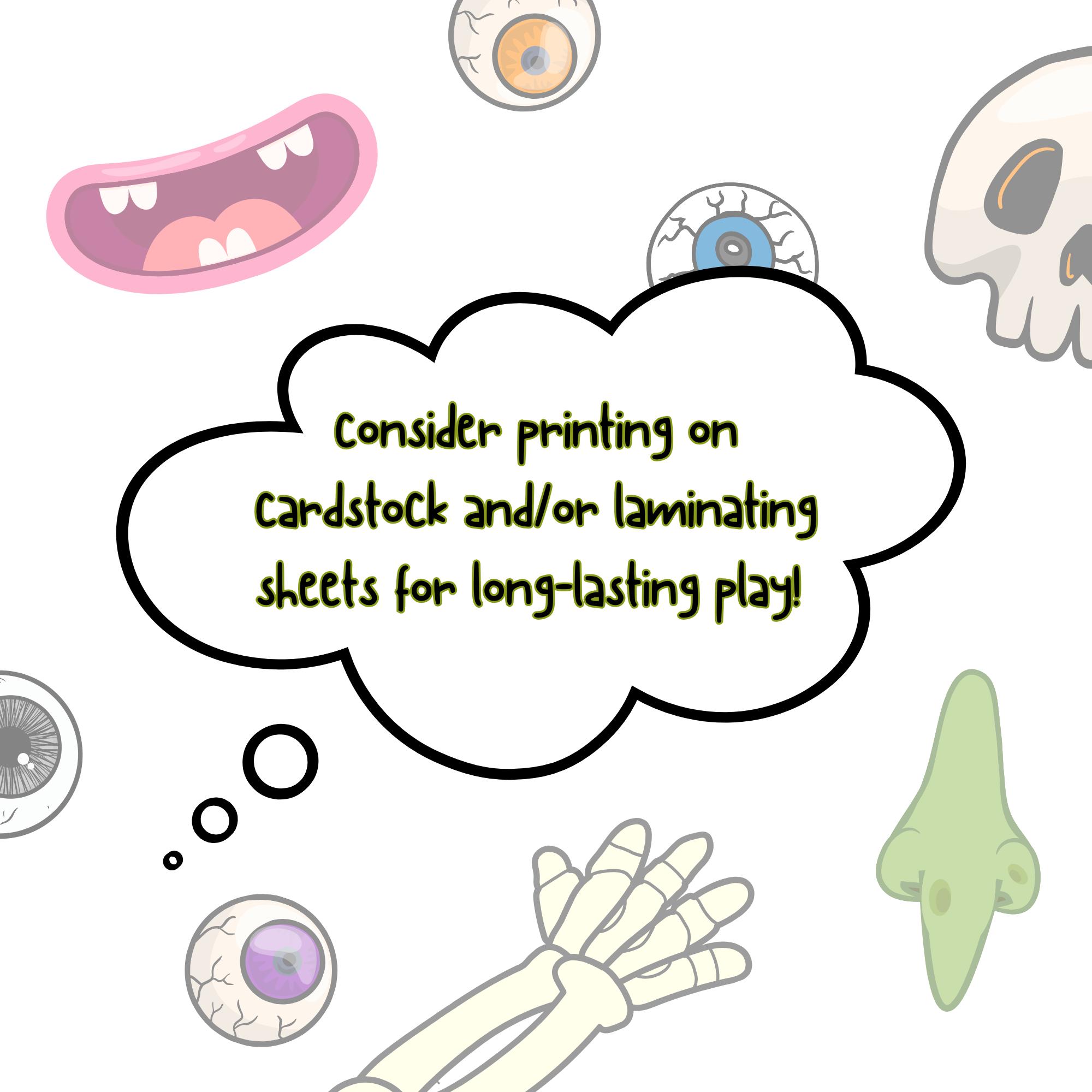 Printable Halloween Crafts for Kids, Cut and Paste Activities, Instant ...