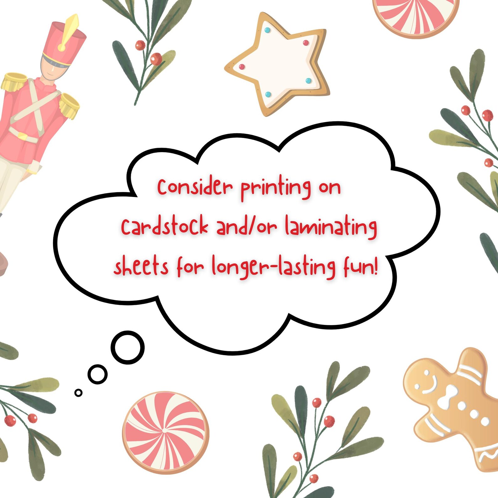 Printable Holiday Cookies Cut & Paste Craft for Kids, Fun Winter ...