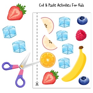 Printable Cut & Create Craft, Cut and Paste Smoothie Assembly Kit ...
