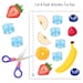 Printable Cut & Create Craft, Cut and Paste Smoothie Assembly Kit ...