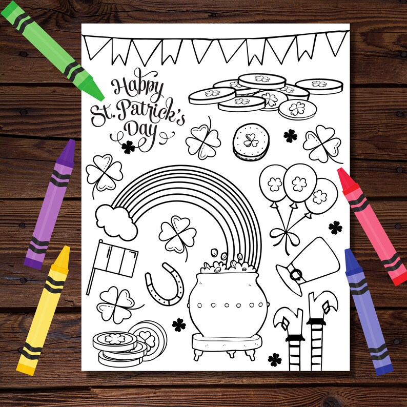 St Patricks Day Coloring Pages, Printable St Patricks Day Coloring ...