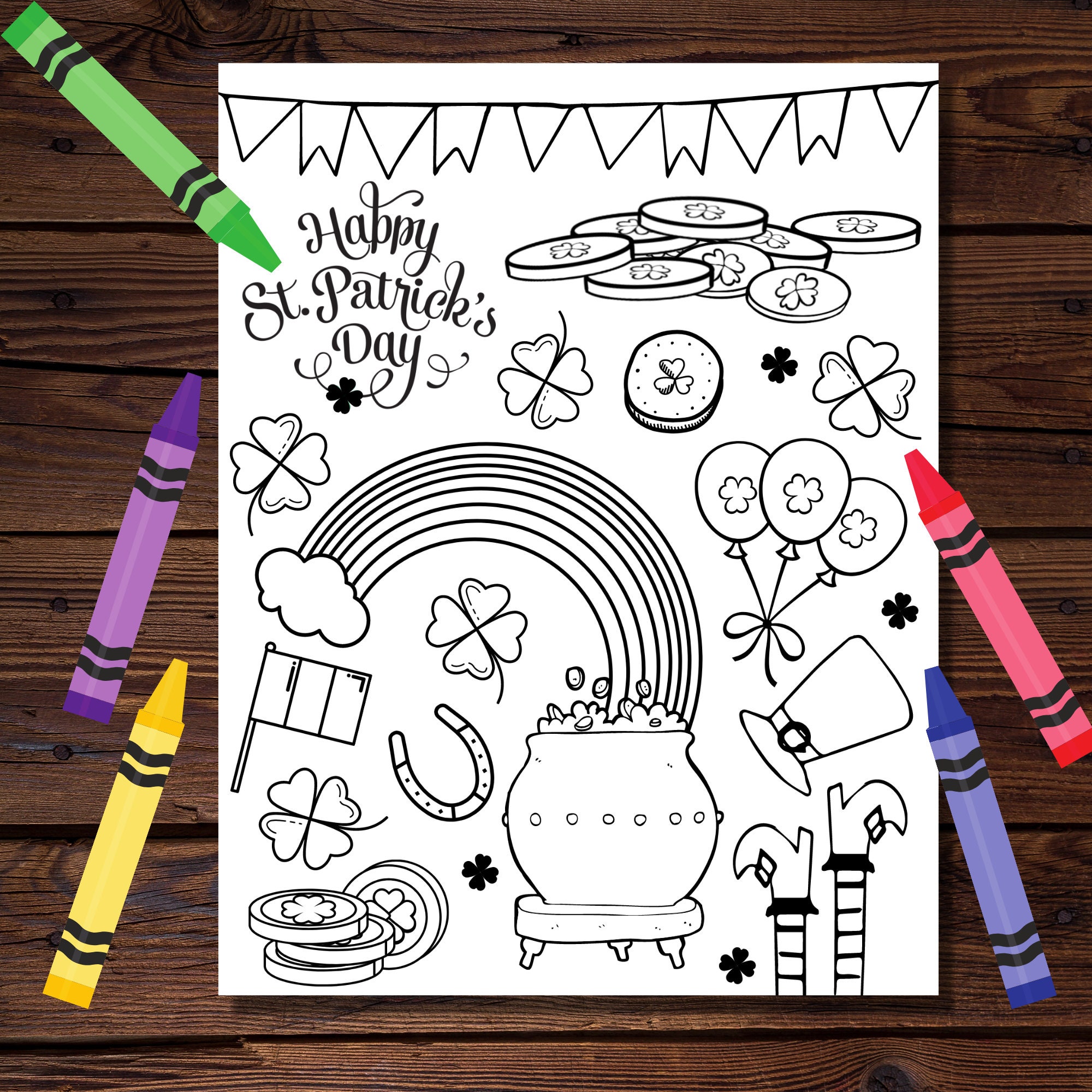 St Patricks Day Coloring Pages, Printable St Patricks Day Coloring ...