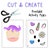 Printable Cut and Paste Activity, Girl Face Assembly Kit, Crafts for ...