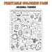 Arizona Doodle Art Coloring Page, Printable Creative Doodles for ...