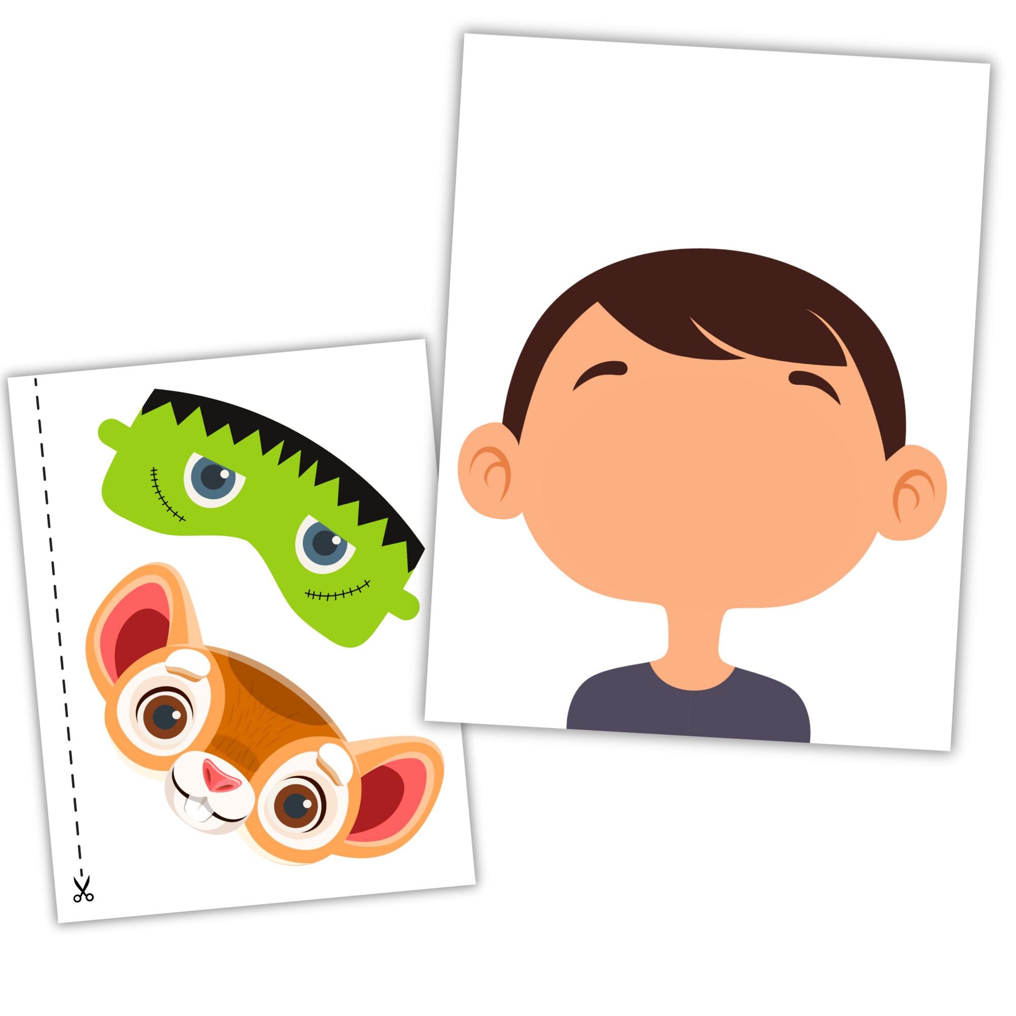 Creepy Halloween Activity Sheets for Kids, Fun and Interactive DIY ...