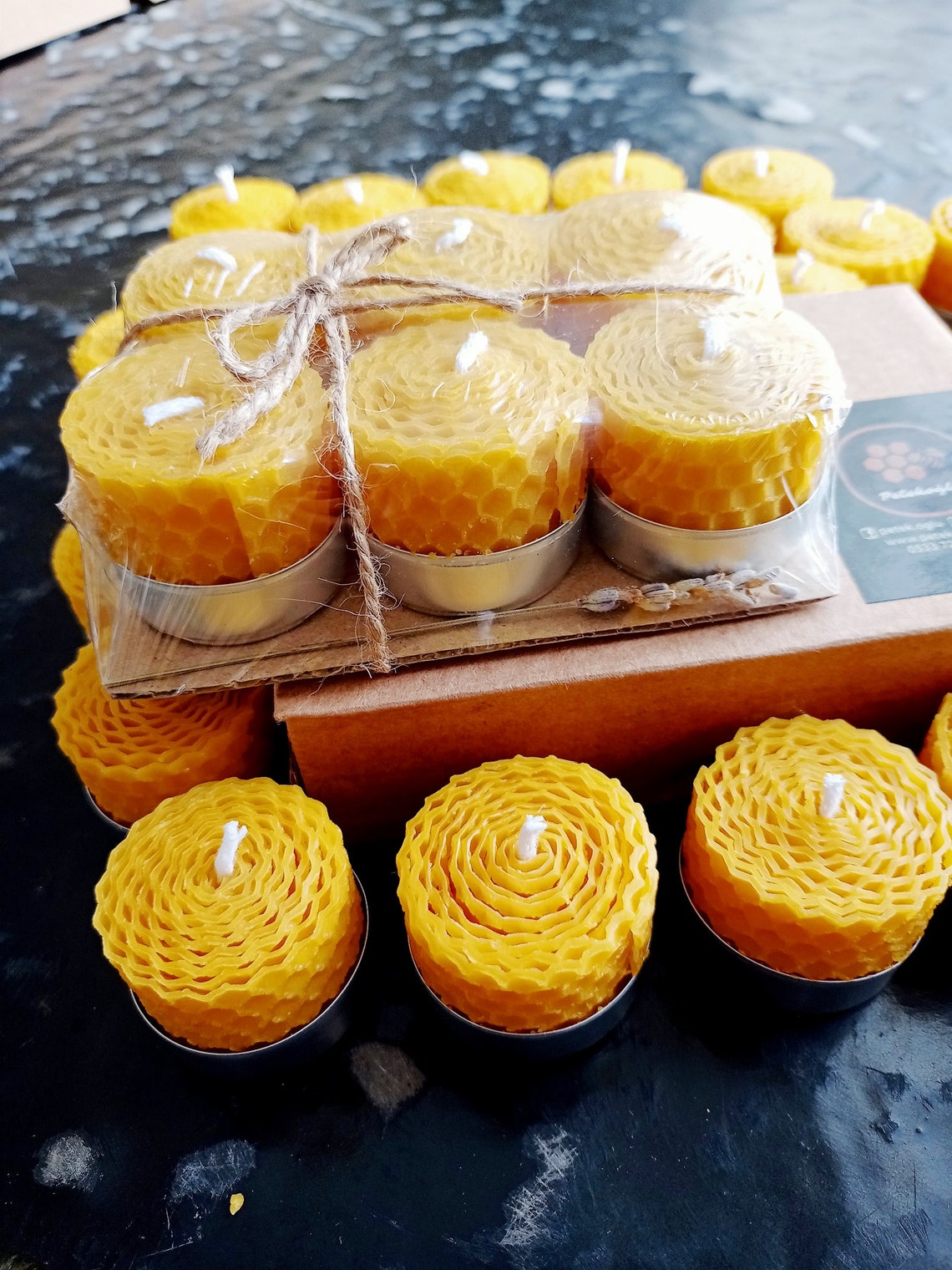 Beeswax Candles Tealight Wramp 100% Natural Real Wax Yoga Candles Pure ...