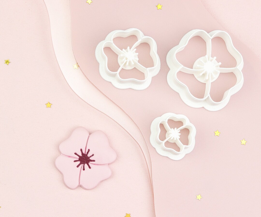 Flower Polymer Clay Cutter, Flower Shaped Cutter, Cutter for Baking ...