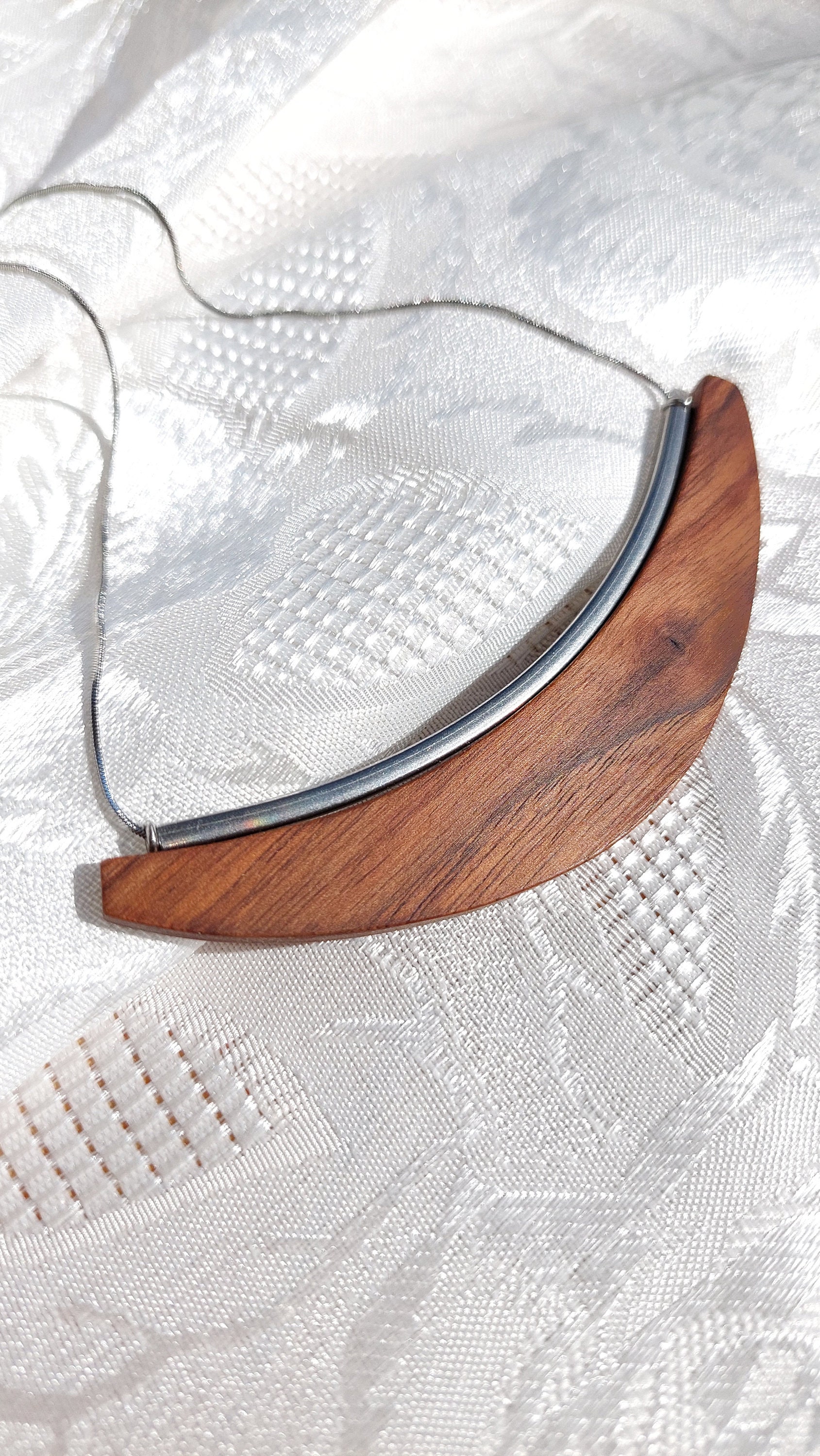 Wooden Collar Wood Choker Handcrafted Necklace Minimalist - Etsy