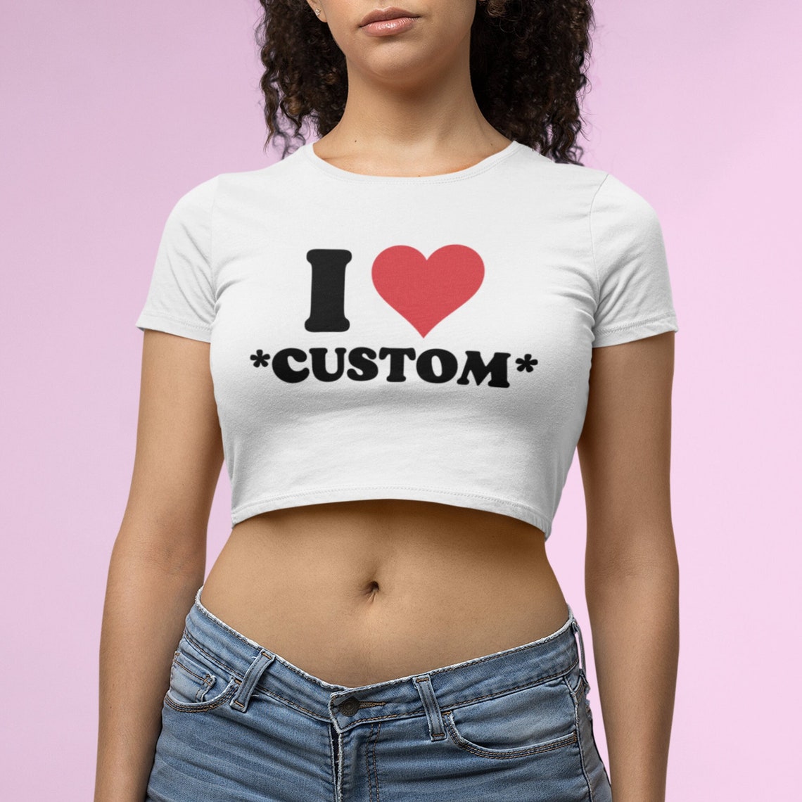 I Love Custom Baby Tee Custom Text Personalized I Heart - Etsy