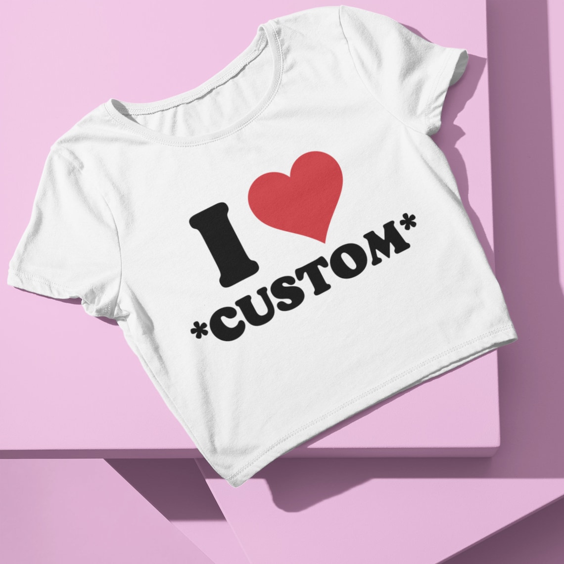 I Love Custom Baby Tee Custom Text Personalized I Heart - Etsy