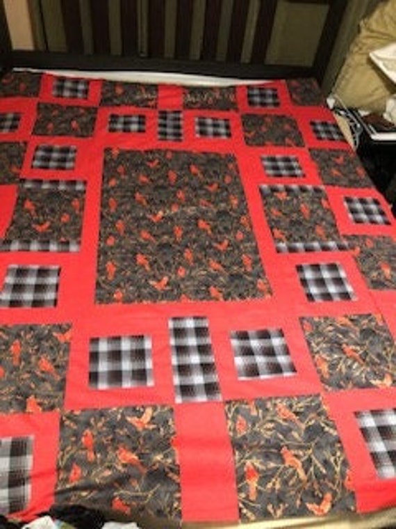 Cardinal Block Quilt Pattern | Etsy