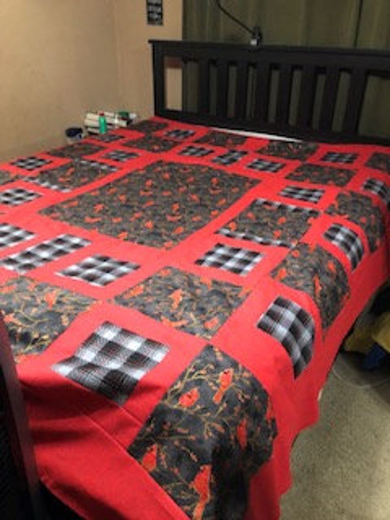 Cardinal Block Quilt Pattern - Etsy