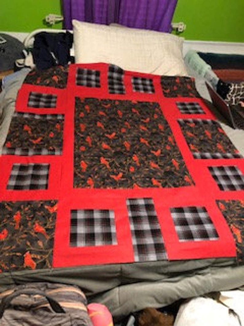 Cardinal Block Quilt Pattern - Etsy