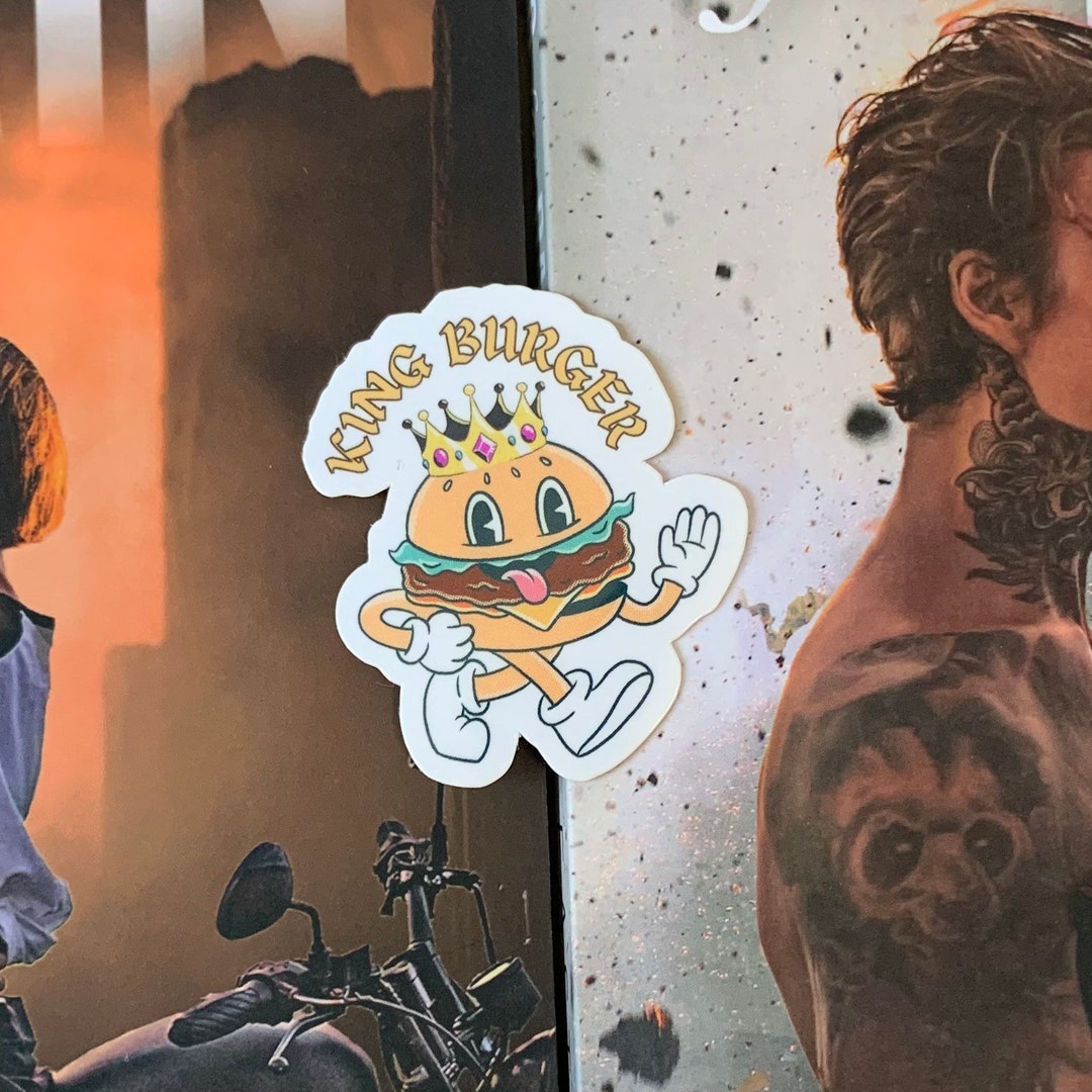 King Burger Sticker | BB Easton Merch | Rain Trilogy | Dystopian ...