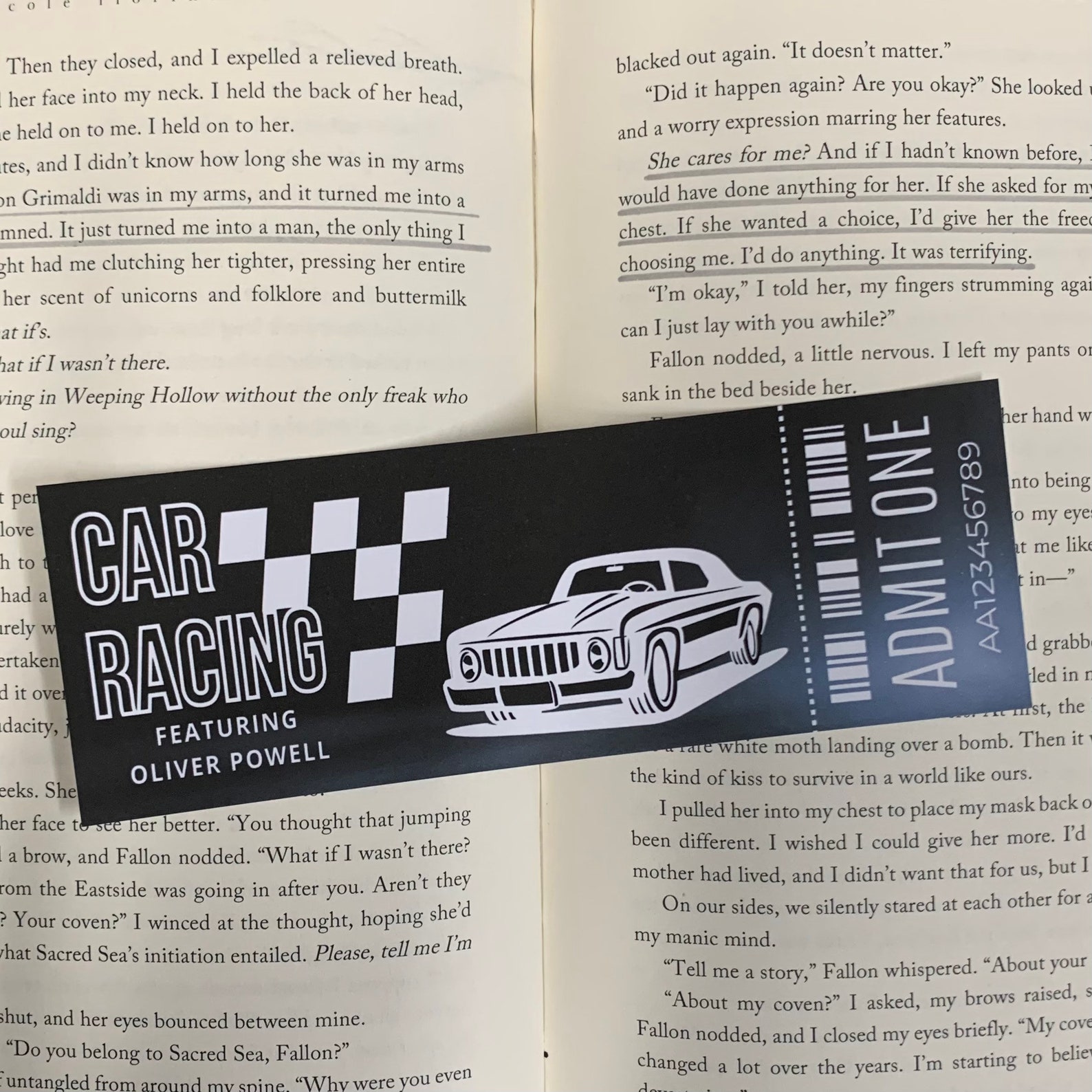 Car Racing Ticket Bookmark English Prep SJ Sylvis Merch - Etsy